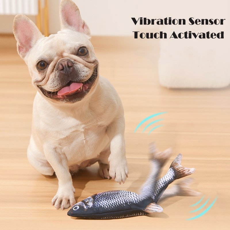 PetGravity Flopping Fish Dog Toy - Heavy Duty Chew-Resistant