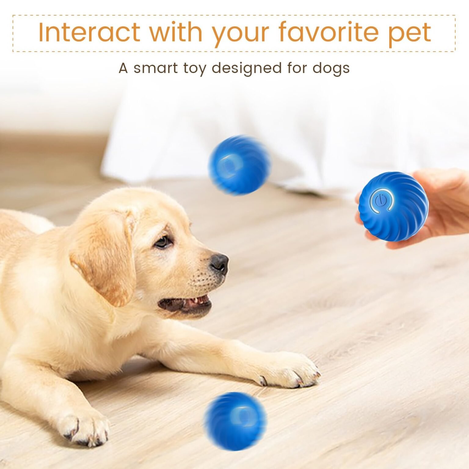 PetGravity Dog Bouncing Ball - Auto Moving Jumping for Pups