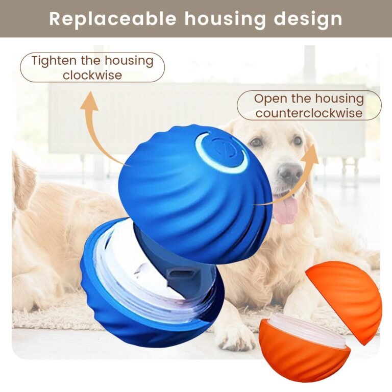 PetGravity Smart Dog Bouncing Ball - Auto Moving Jumping for Pups